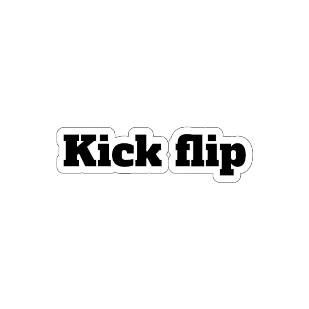 Kick Flip Sticker | Skateboard Shirts
